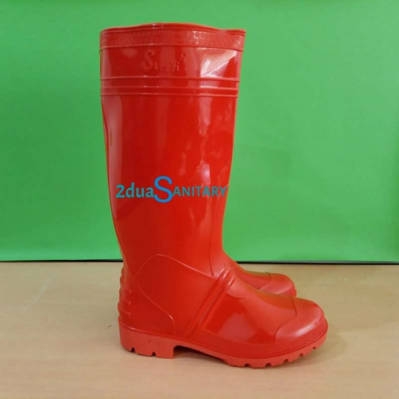 Jual Sepatu Boots/sepatu Proyek Nyaman Model Long Orange Di Seller Axie ...
