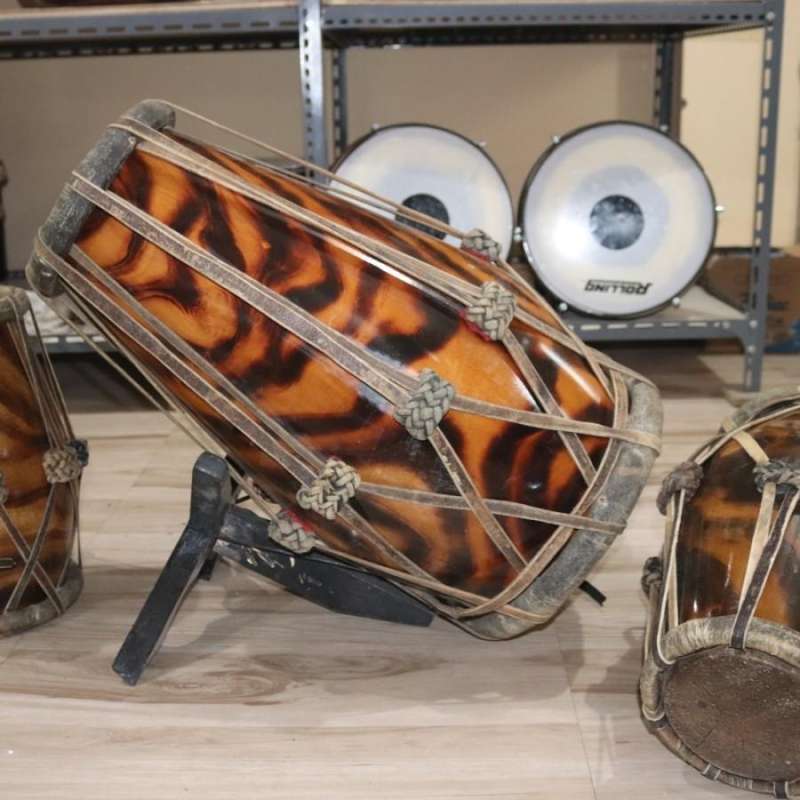 Jual Kendang Jaipong Rampak kayu mangga Motif Macan di Seller Giri ...