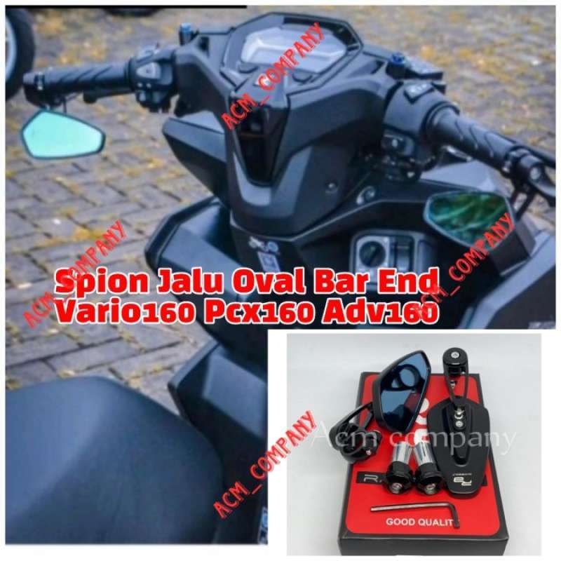 Promo Spion Jalu Oval Cnc Bar End Vario160 Pcx160 Adv160 Diskon 61% Di ...