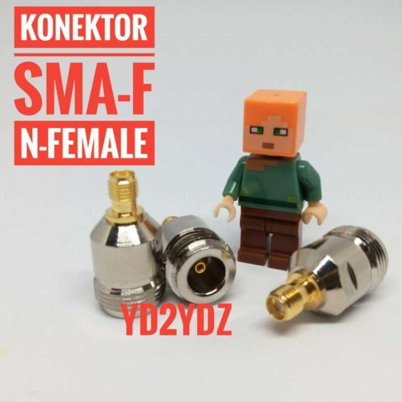 Jual konektor antena ht adapter sma female to n female rf radio smaf sma-f sambungan connector ...