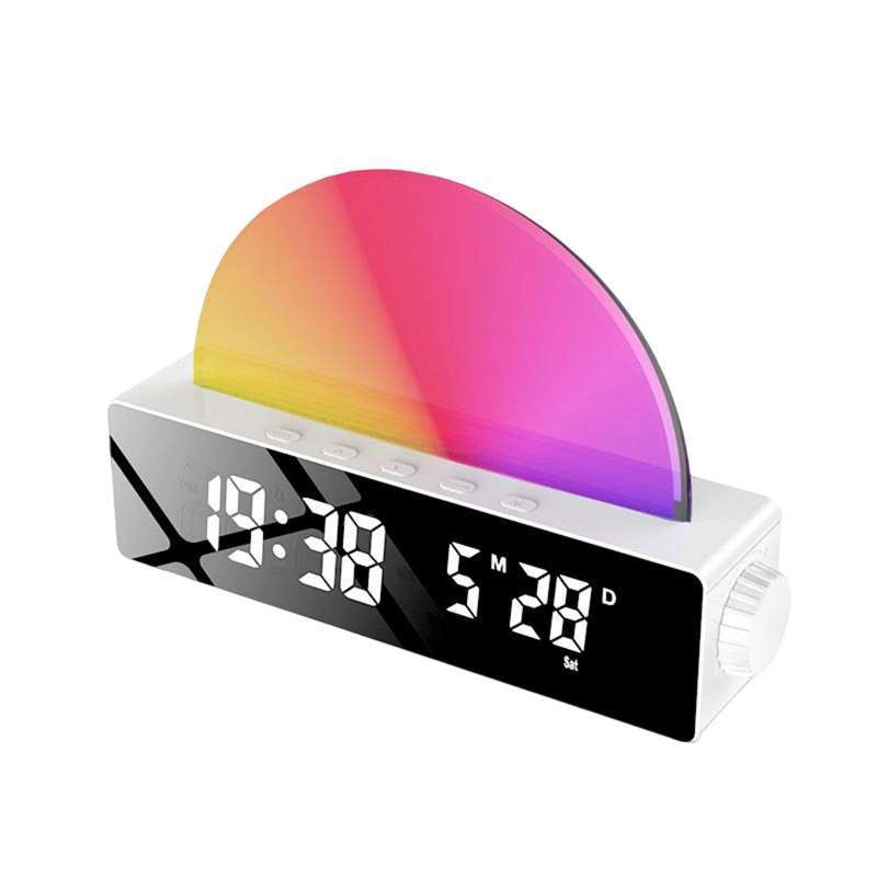 Jual Multifunctional Digital Clock Indoor Desktop Clock Rgb For Home Di ...