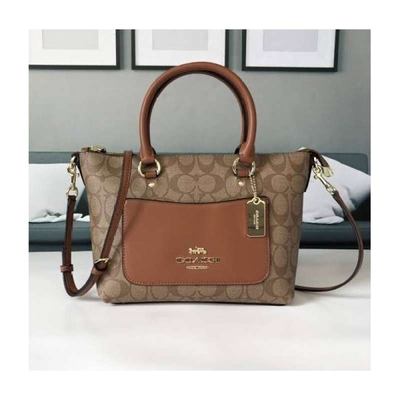 Promo Tas Selempang Wanita Coach Mini Emmaaa Satchel in Signature ...