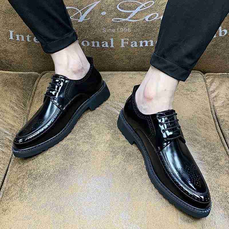 Promo Sepatu Kulit Pria Gaya Korea Kasual Permeabilitas Permeabilitas ...