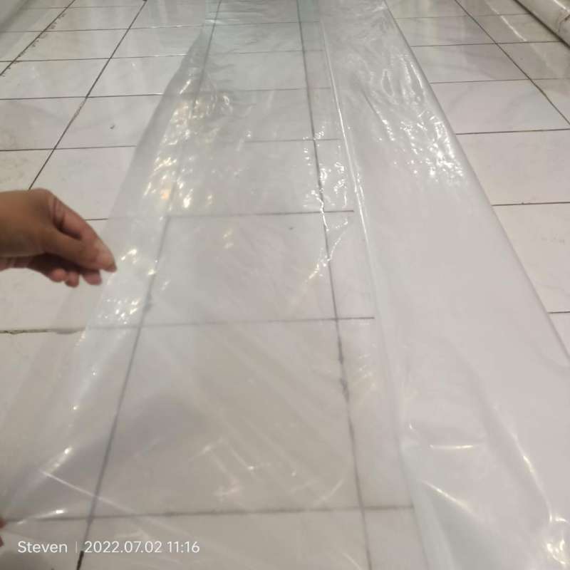 Jual Plastik Cor Bening Meteran Pe 05, Lebar 2.5 Meter Bentuk Sarung 50 ...