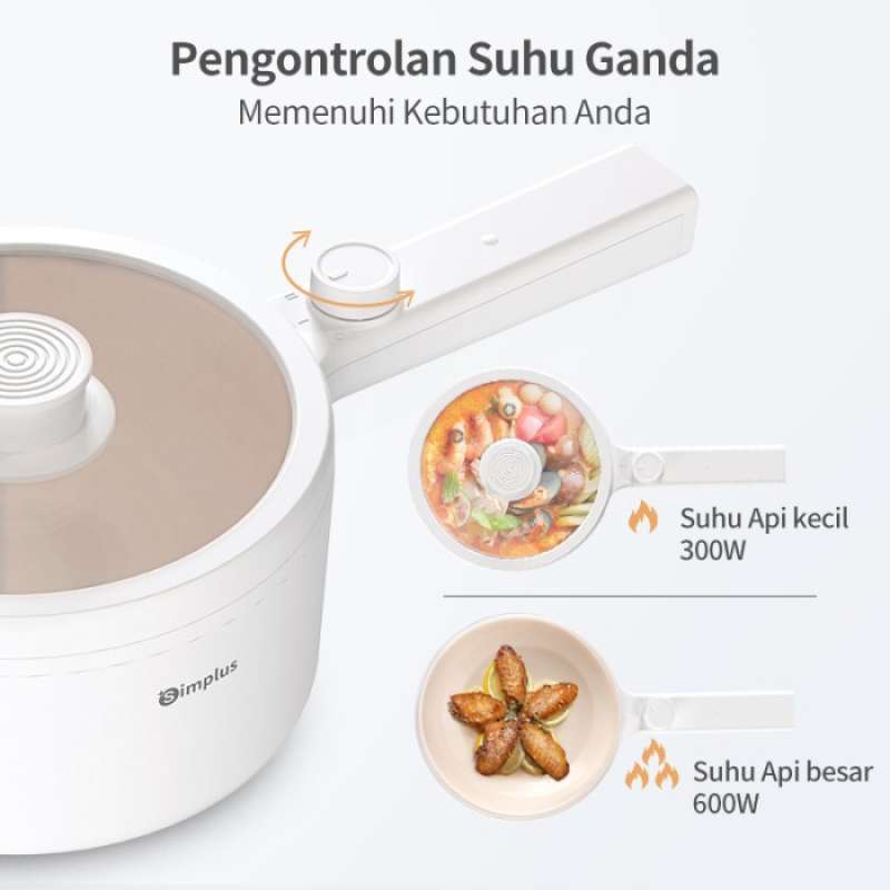 Jual Simplus Panci Listrik Serbaguna Low Watt 1.5L Lapisan Keramik ...