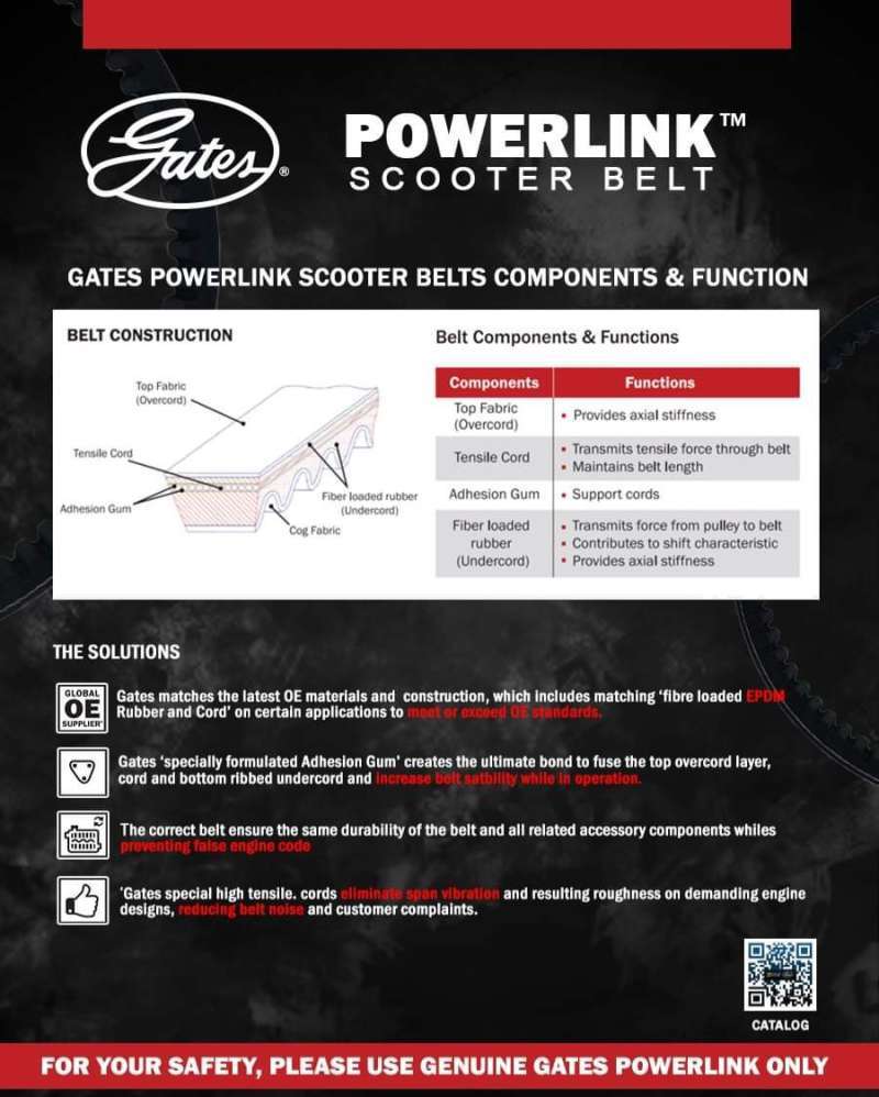 Jual Van Belt Gates V Belt V-belt Vbelt Gates Powerlink Yamaha Freego X ...