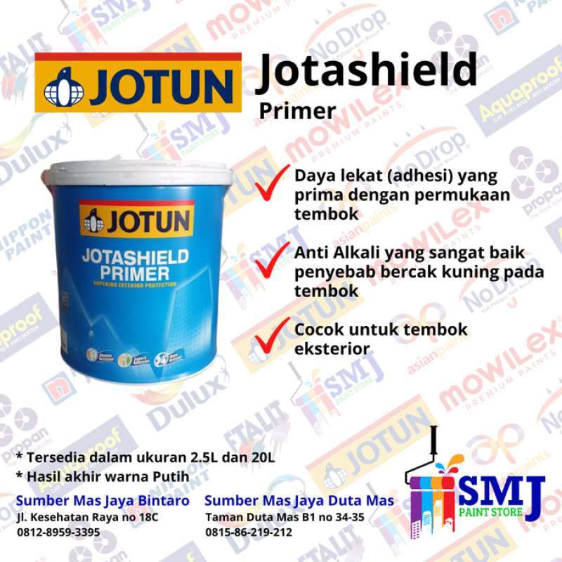 Jual JOTUN JOTASHIELD PRIMER KEMASAN 2,5 LITER ( CAT DASAR EXTERIOR ...