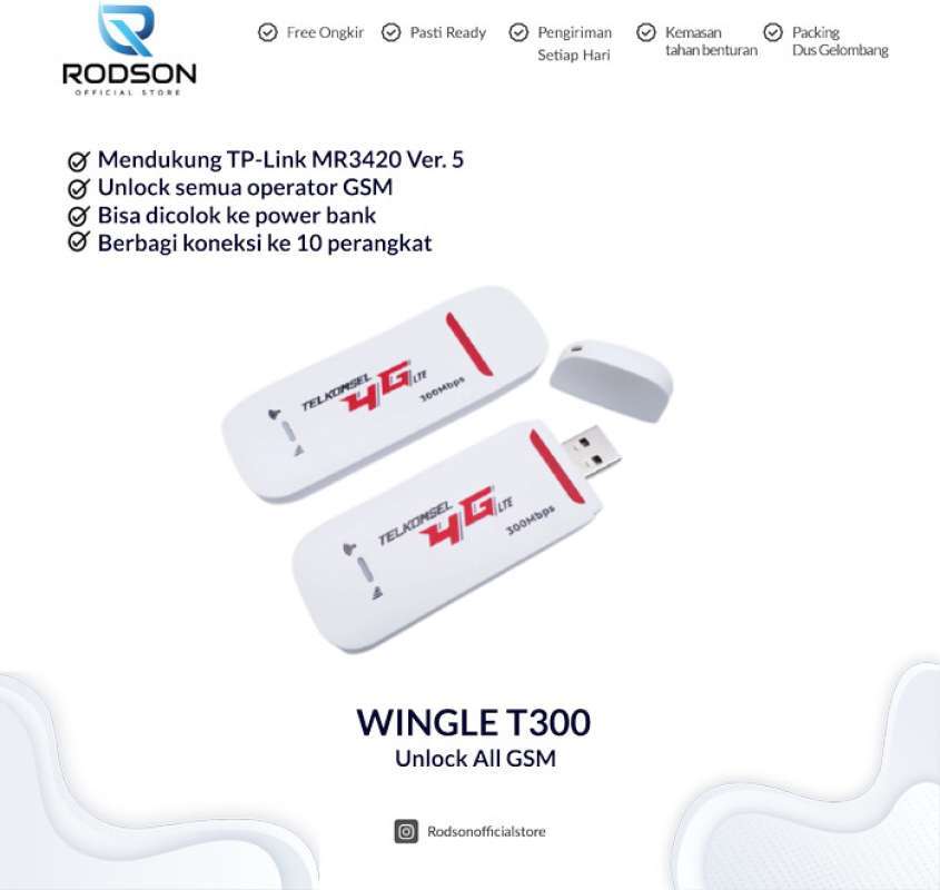Jual USB Modem Wifi Wingle 4G LTE Telkomsel Colok Powerbank Langsung ...