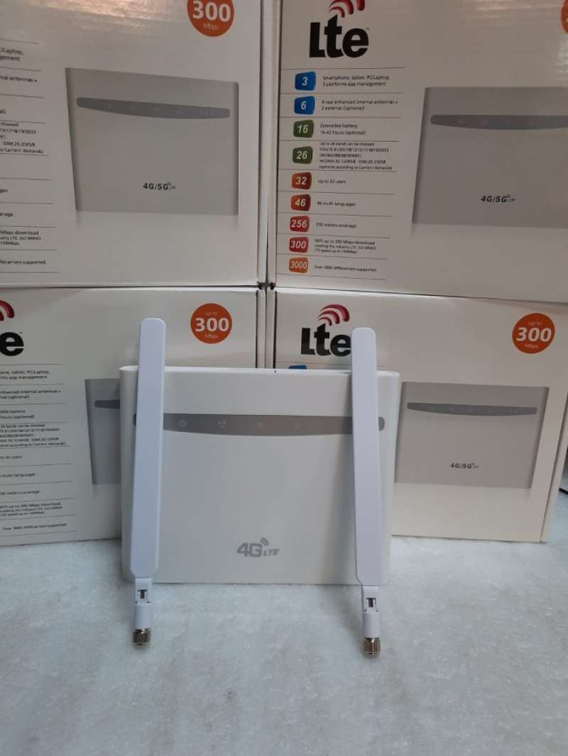 Jual Modem 4g Lte Router B525 300mbps + Antena + Lan Port Di Seller New ...