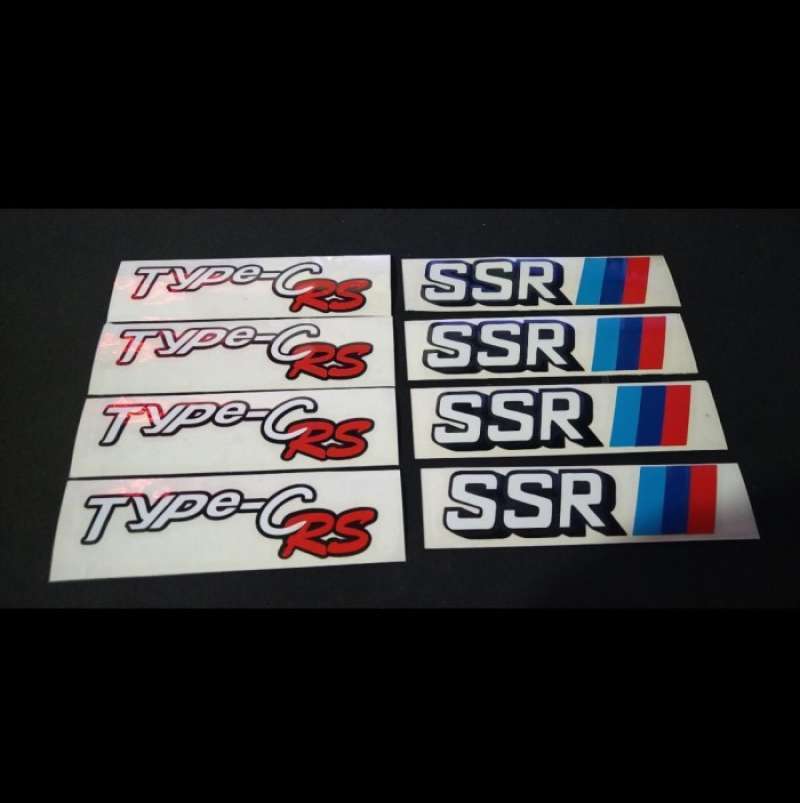 Jual Cutting Sticker Ssr Type C Rs Velg Mobil Satu Set Di Seller Jolly ...