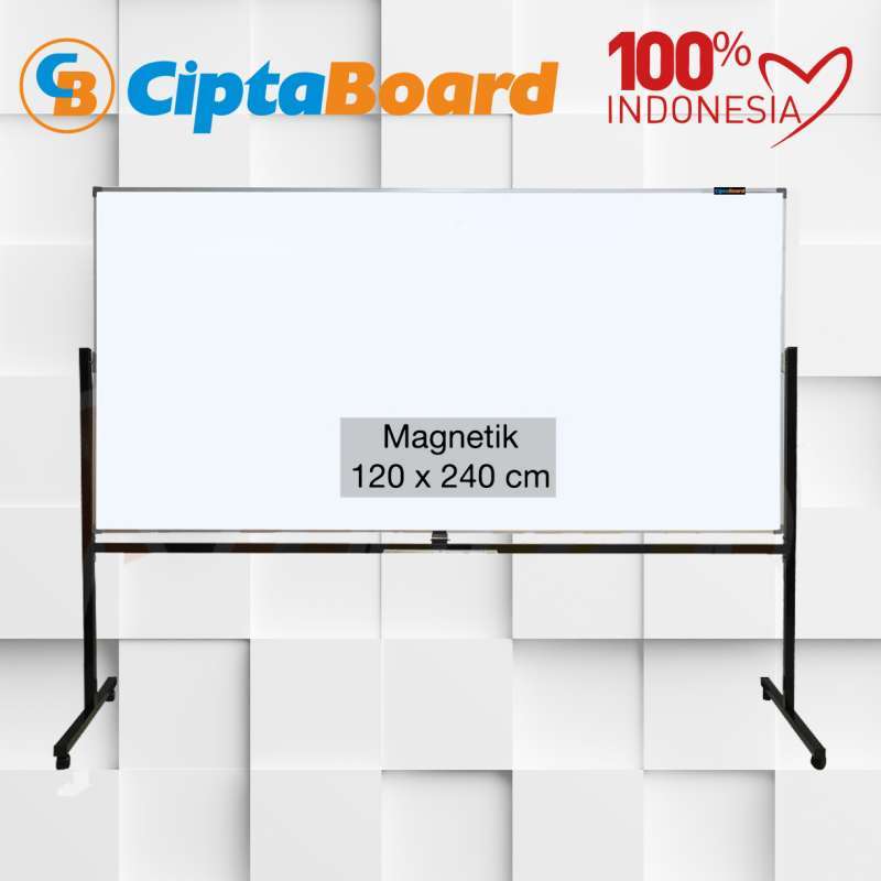 Promo Papan Tulis Whiteboard Standing Magnet Single Face Cipta 120 X ...