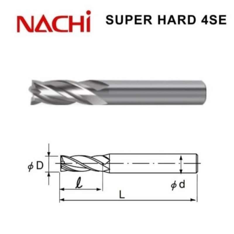 Jual Nachi Endmill 6 Mm Hss-co 4 Flute - Mata Milling 6mm Japan Di ...