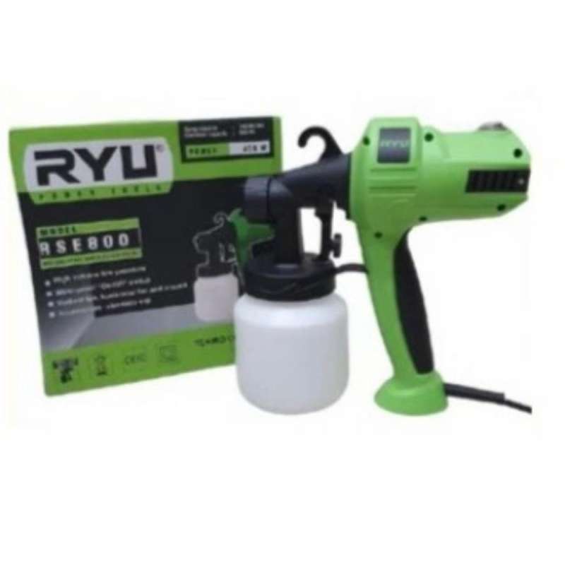Jual RYU RSE800 Spray Gun Elektrik 450 Watt Electric Paint Zoom RSE 800 ...