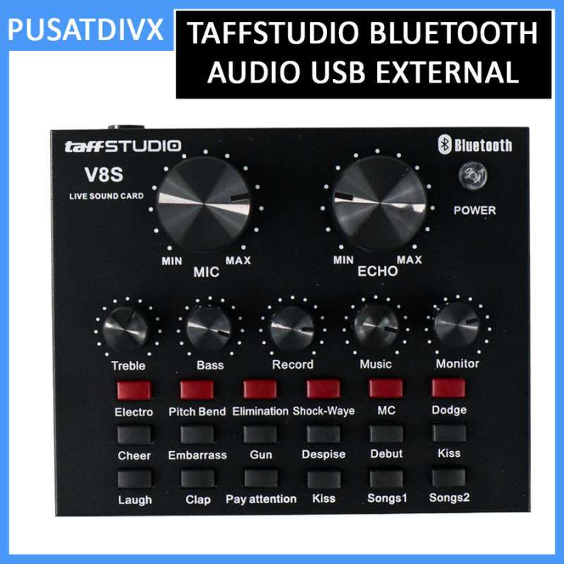 Jual Pusatdivx Taffstudio Bluetooth Audio Usb External Soundcard Live Broadcast Mic Di Seller ...