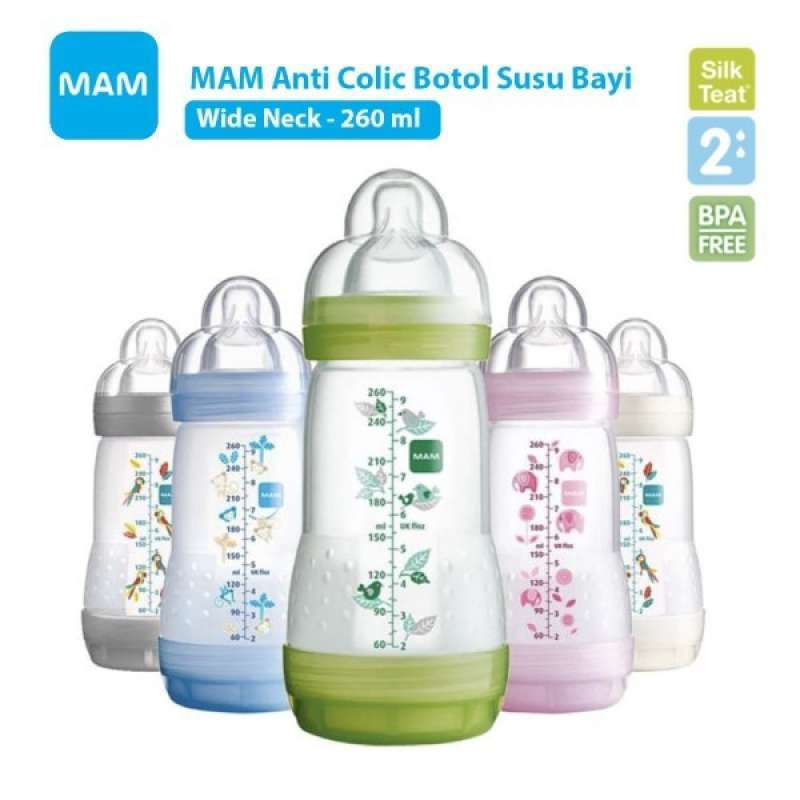 Jual Mam Anti Colic Bottle Botol Susu Bayi 260Ml - Tersedia Pilihan Warna di Seller HONEY SWEETY ...