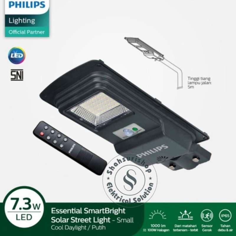 Jual Philips Essential Smartbright Solar Street Light Large 7,3 Watt 7 ...