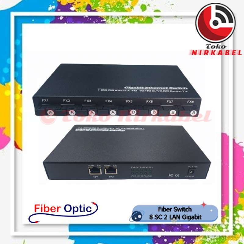 Jual Ethernet Fiber Switch 8 SC 2 Port Gigabit /8 FO 2 Gigabit LAN di ...