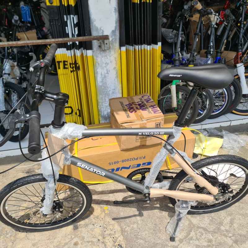 Jual Sepeda Minivelo Senator New 8 Speed Rem Cakram 20 Inch Di Seller ...