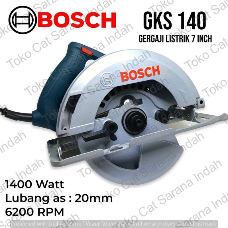Jual Bosch Gks 140 Gergaji Listrik Mesin Potong Kayu 7 Inch 184mm Wood ...