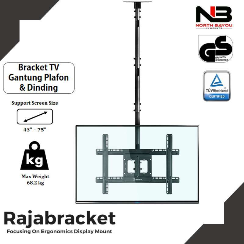 Jual NB Ceiling Wall Mount 32 - 70 inch Bracket TV Gantung Plafon ...