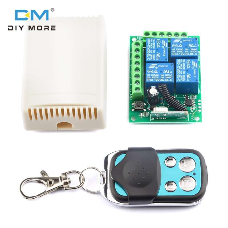 Jual Diymore Saklar Kontrol Jarak Jauh. 100% Asli DC12V 433MHz Kayu ...