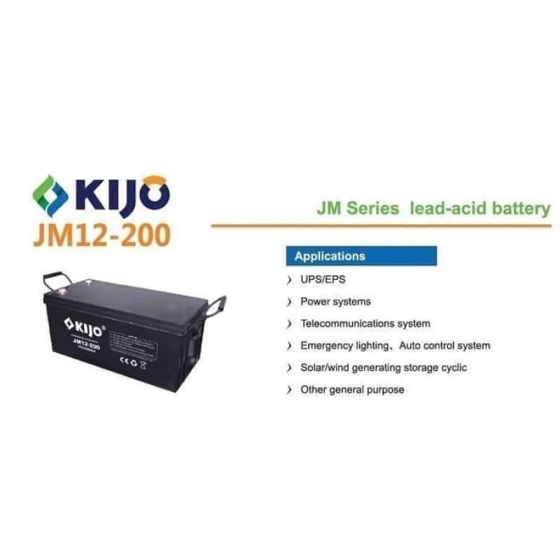 Jual BATTERY KERING VRLA OR AKI KERING VRLA MERK KIJO 12V 200AH DEEP ...