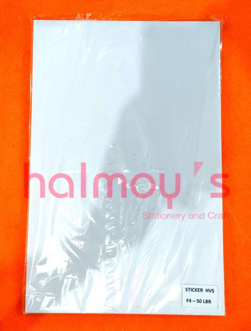 Jual Kertas Sticker Hvs Putih Uk. F4 (non Coated / 1 Pack = 50 Pcs ) Di ...
