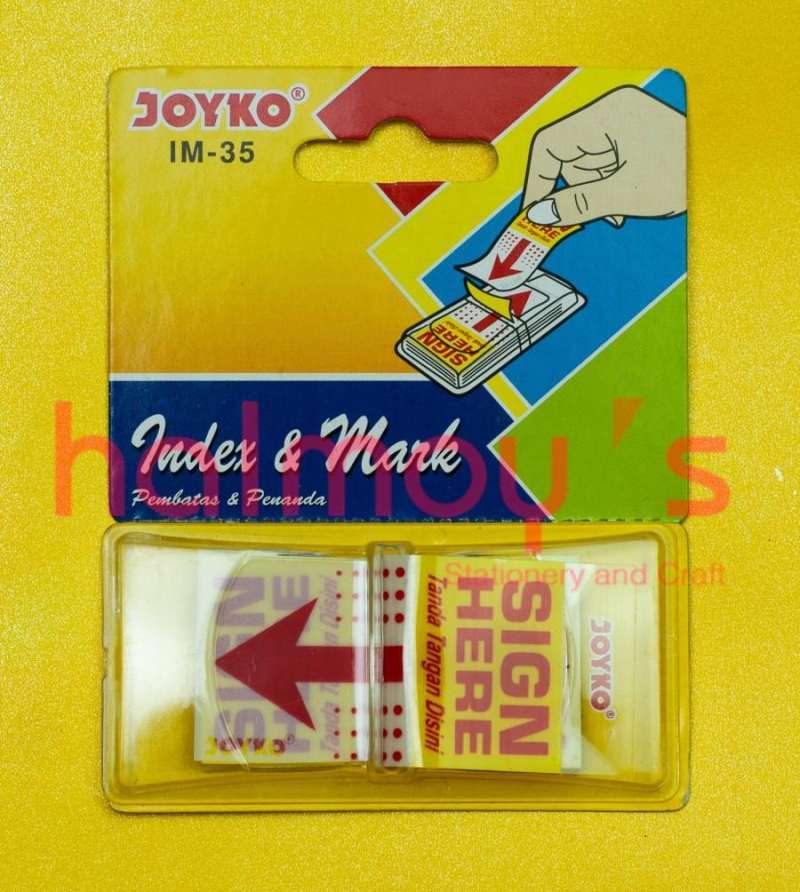 Jual MEMO STICK / STICKY NOTES JOYKO IM - 35 SIGN HERE di Seller halmoy ...