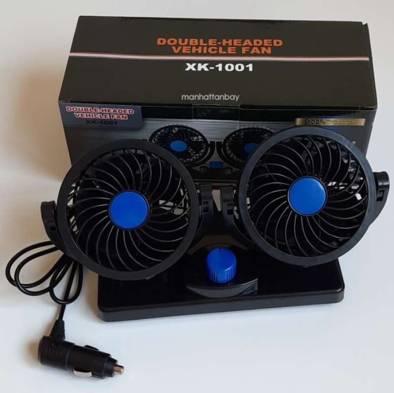 Promo Kipas Angin Mobil Double Blower Colokan Lighter Dc 12 Volt Diskon ...