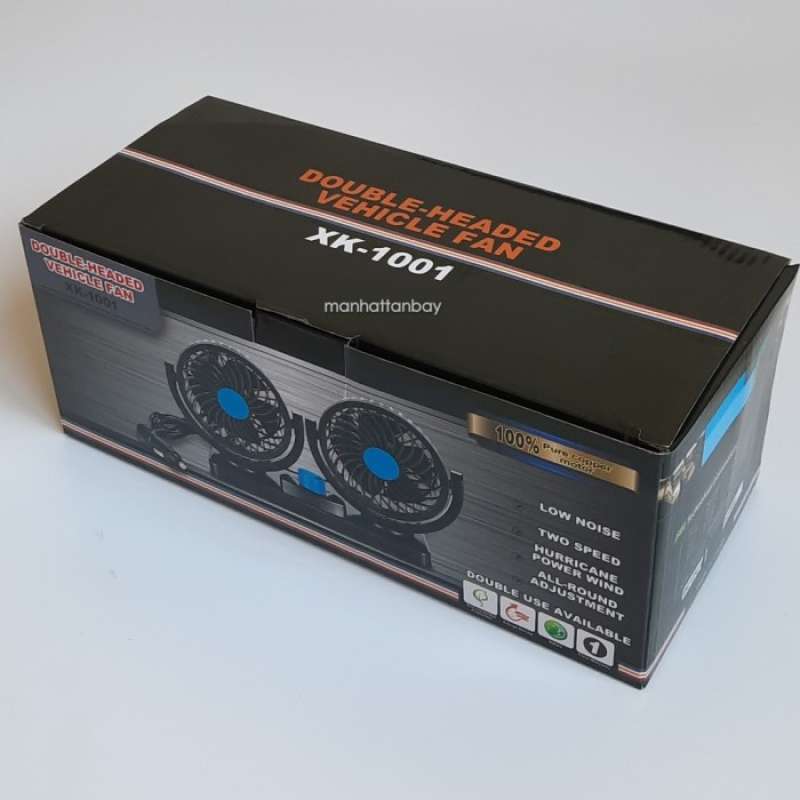 Promo Kipas Angin Mobil Double Blower Colokan Lighter Dc 12 Volt Diskon ...