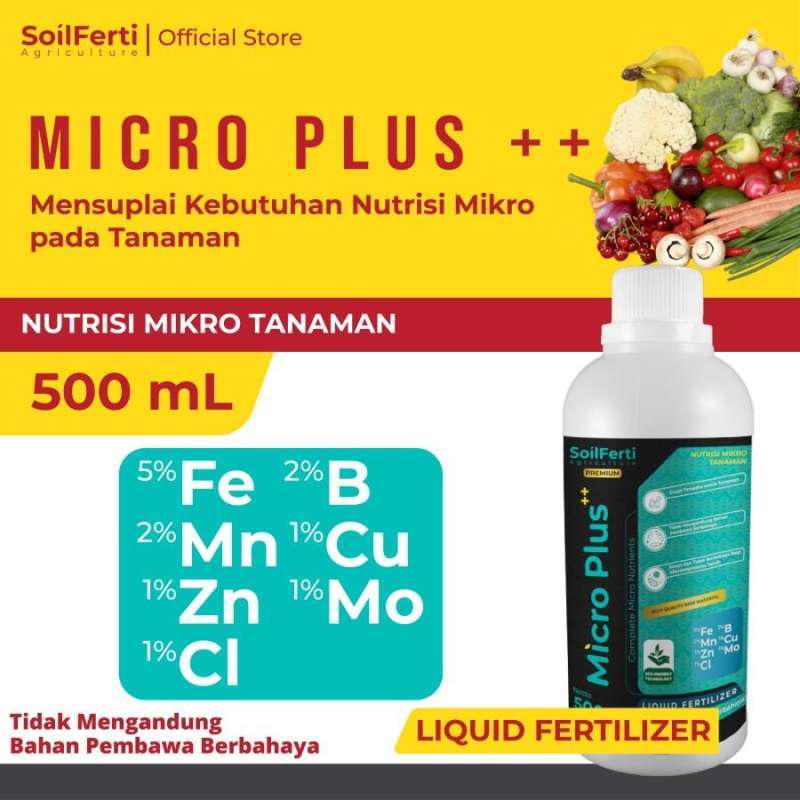 Jual SOILFERTI - Nutrisi Mikro Tanaman Cair Micro Plus ++ 500 ml di ...