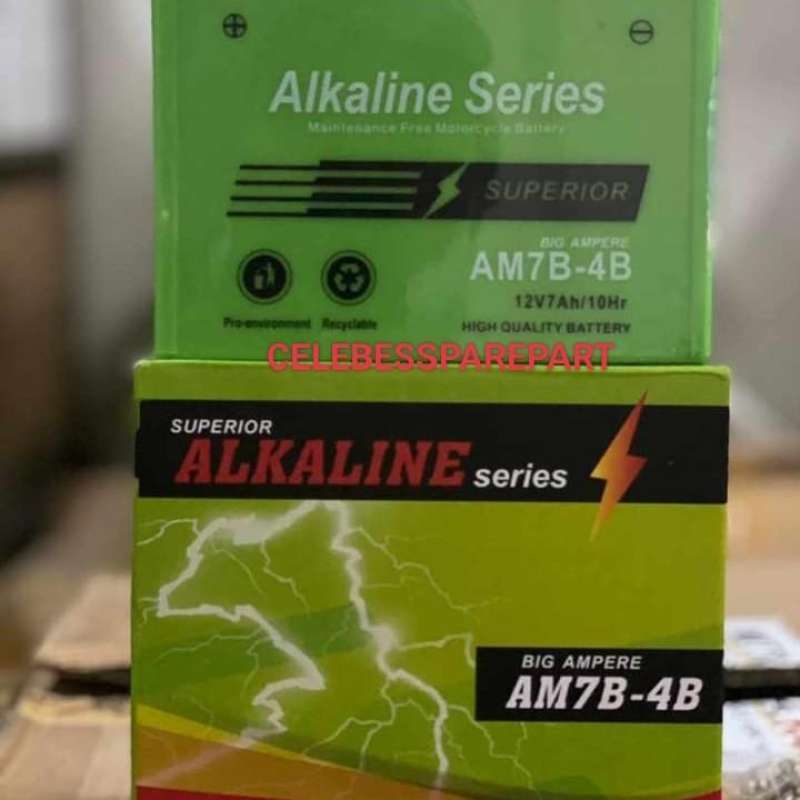 Jual AKI ALKALINE AM7-4B (FULL KERING) TIGER/SCORPIO di Seller ...