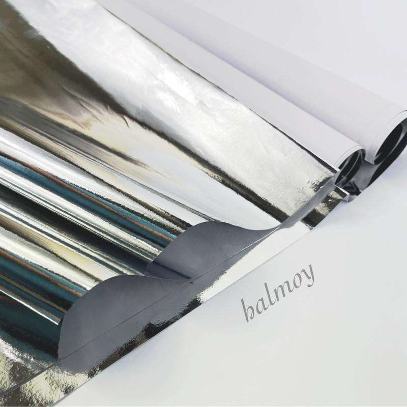 Jual Kertas Timah / Manila Kilat Metalik 64 X 50 Cm Silver ( 10 Pcs ...