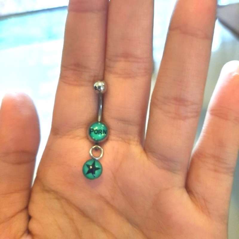 Jual PIERCING NAVEL BELLY TINDIK PUSAR PERUT BAHAN TITANIUM ANTI KARAT ...