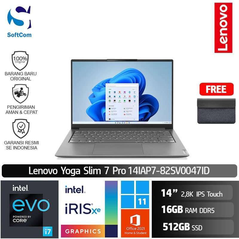 Promo Lenovo Yoga Slim I Pro ID Notebook Core I P EVO GB GB SSD K Win