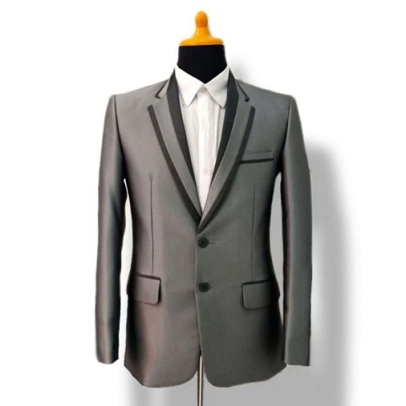 Jual JAS PENGANTIN/JAS WEDDING/JAS FORMAL SEMI WOOL - GREY di Seller ...