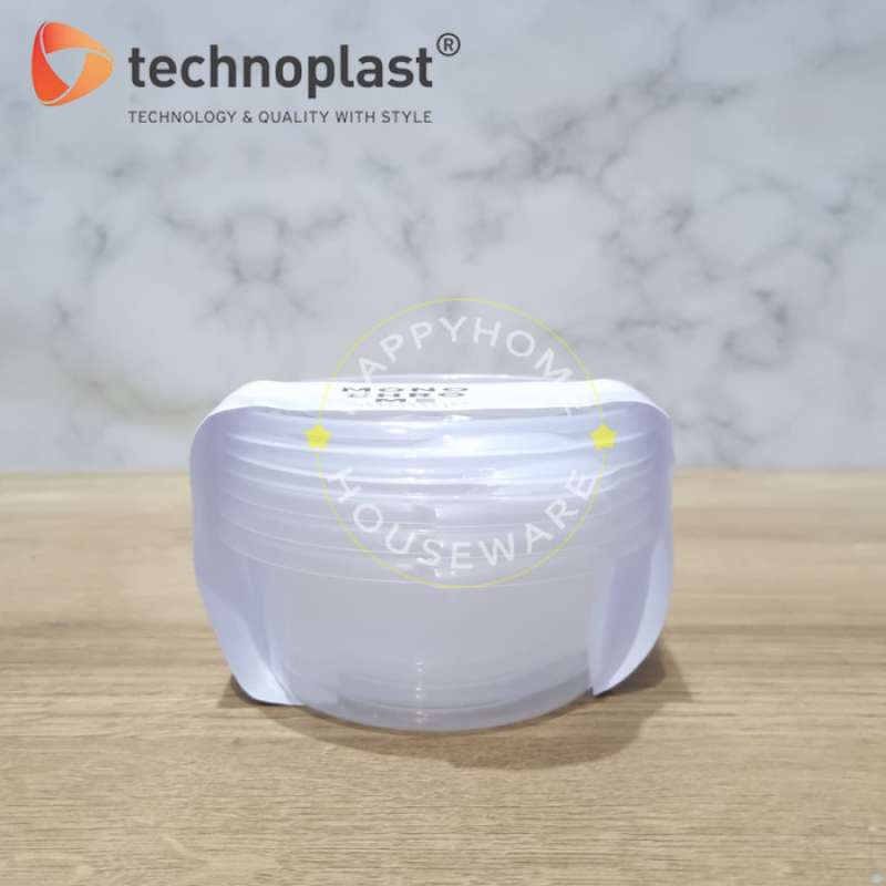 Promo Technoplast Monochrome Azumi Round Set Of 3pcs 600ml | Sealware ...