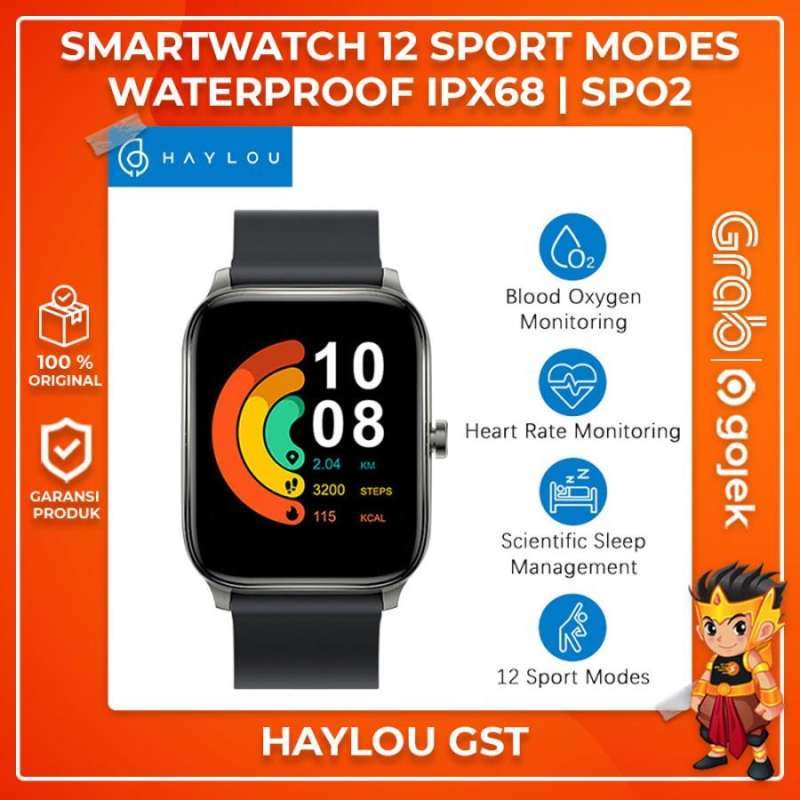 Jual Haylou Gst Smartwatch Sport Spo2 Ls09b Ip68 Waterproof Full Hd 1. ...