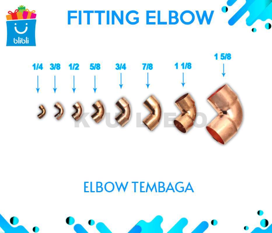 Jual elbow tembaga / Knee Tembaga / Fitting Elbow - ELBOW TEMBAGA - 5/8 di Seller KULEO ...
