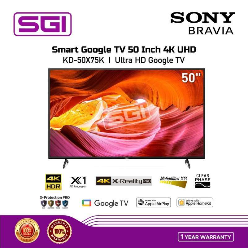 Jual Sony X75K 50 Inch TV: 4K UHD LED Smart Google TV– 2022 KD-50X75K ... Jual Sony X75K 50 Inch TV: 4K UHD LED Smart Google TV– 2022 KD-50X75K ...