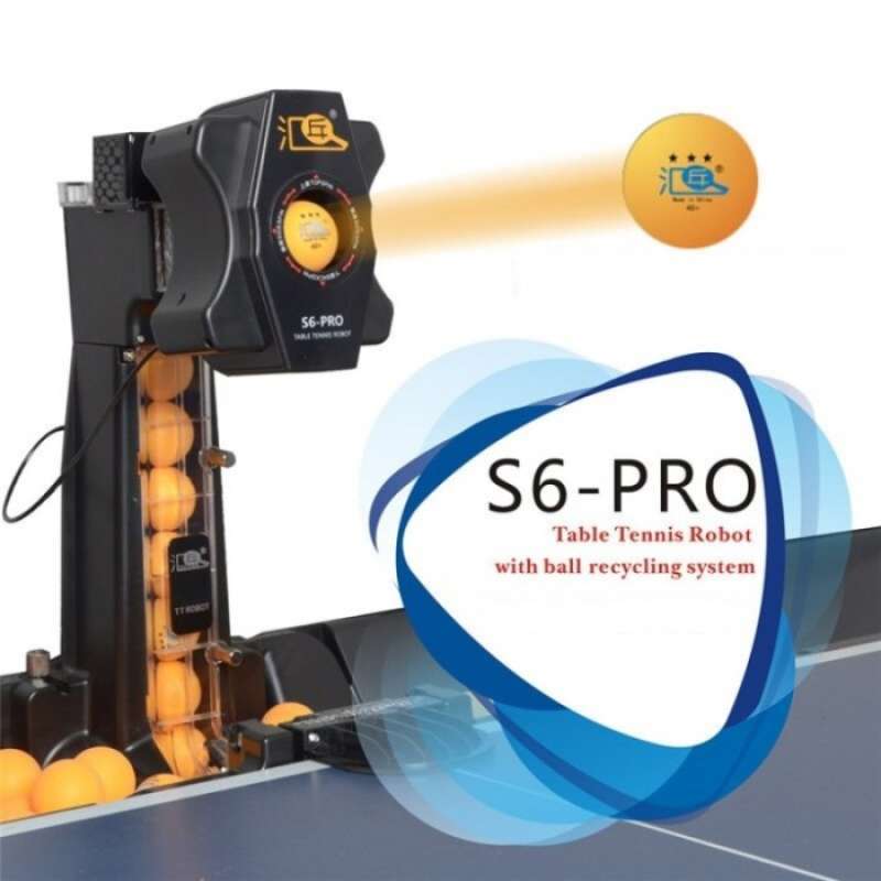 Jual HUIPANG S6 PRO Table Tennis Robot for Training with Cycle Ball di ...