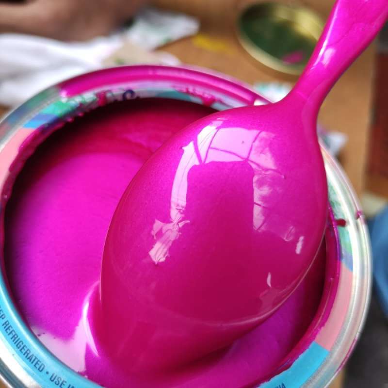 Jual Cat Pink Magenta Metalic Nc/pu 200ml Metallic / bukan candy tone ...