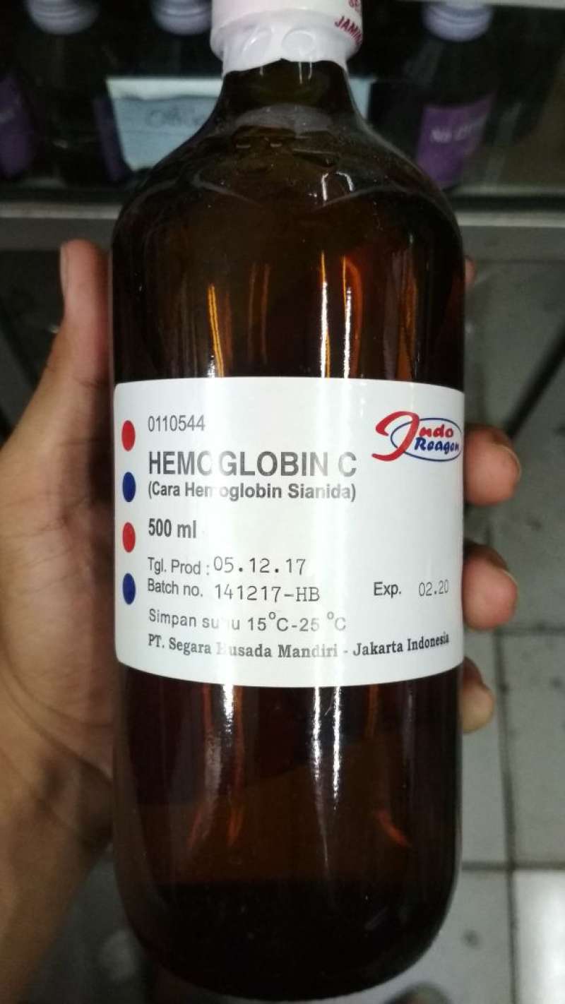 Jual Reagent Drabkins / Hemoglobin C 500 Ml Di Seller Zafran Storee - Kavling Dki Blok 142 No ...