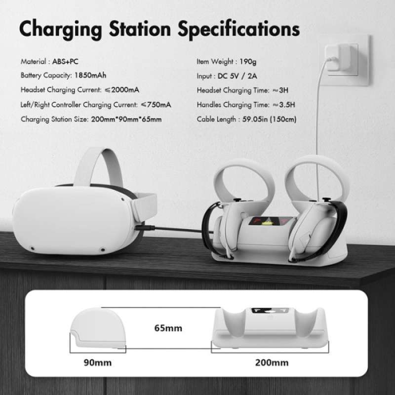 Jual Charging Dock Untuk Oculus Quest 2 Adjustable di Seller NEW VISION ...