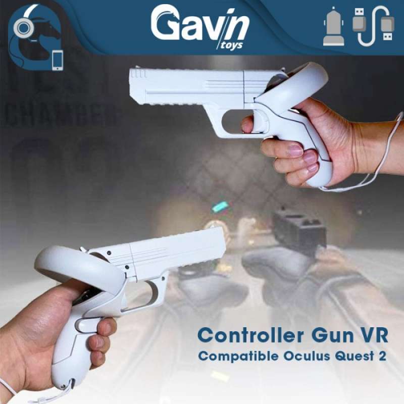 Jual Oculus Quest 2 Hand Gun Attachment Vr Controller Pistol Grip Case ...