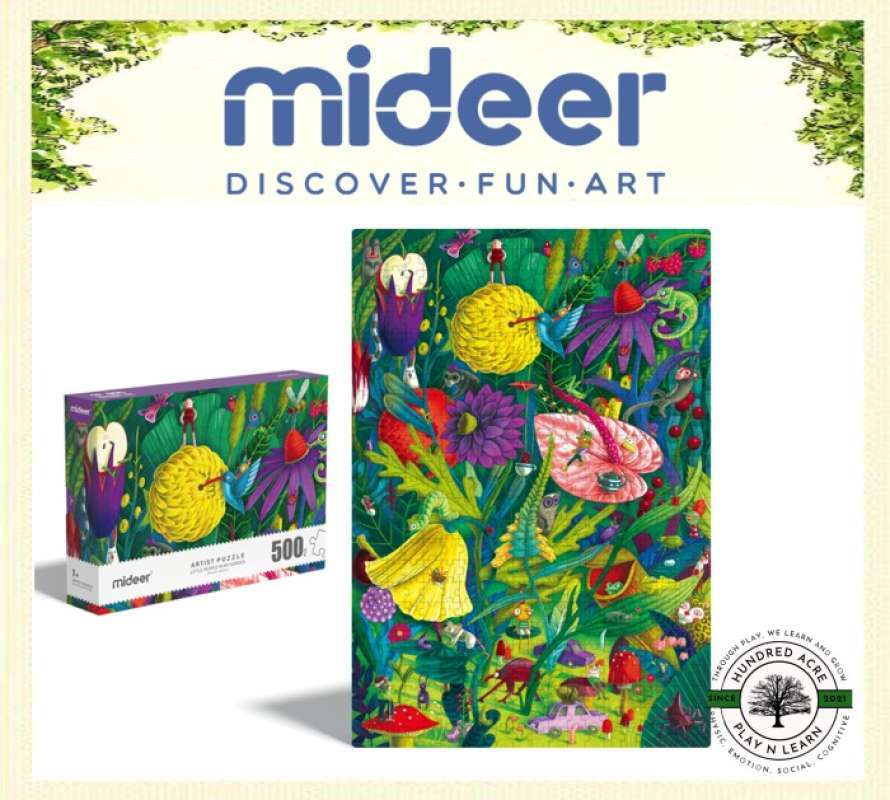 Promo Mideer Artist Puzzle - Little People In My Garden 500 Pcs Diskon ...