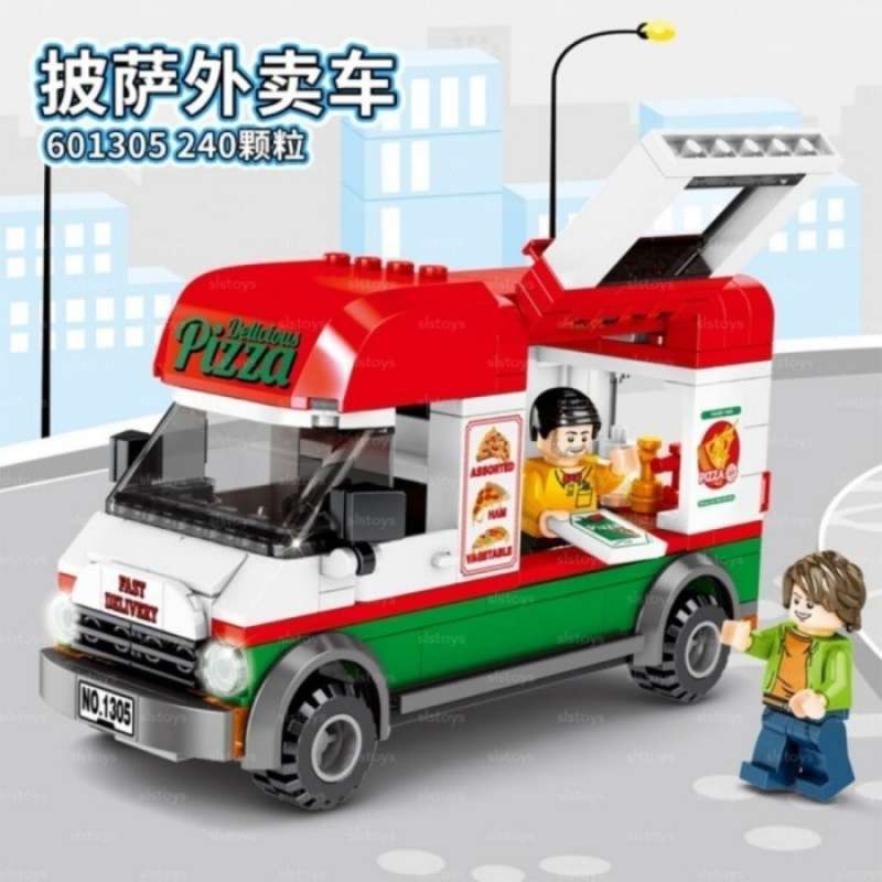 Promo Lego Block Mobil Pizza Van Truck - Multicolor Diskon 29% di ...