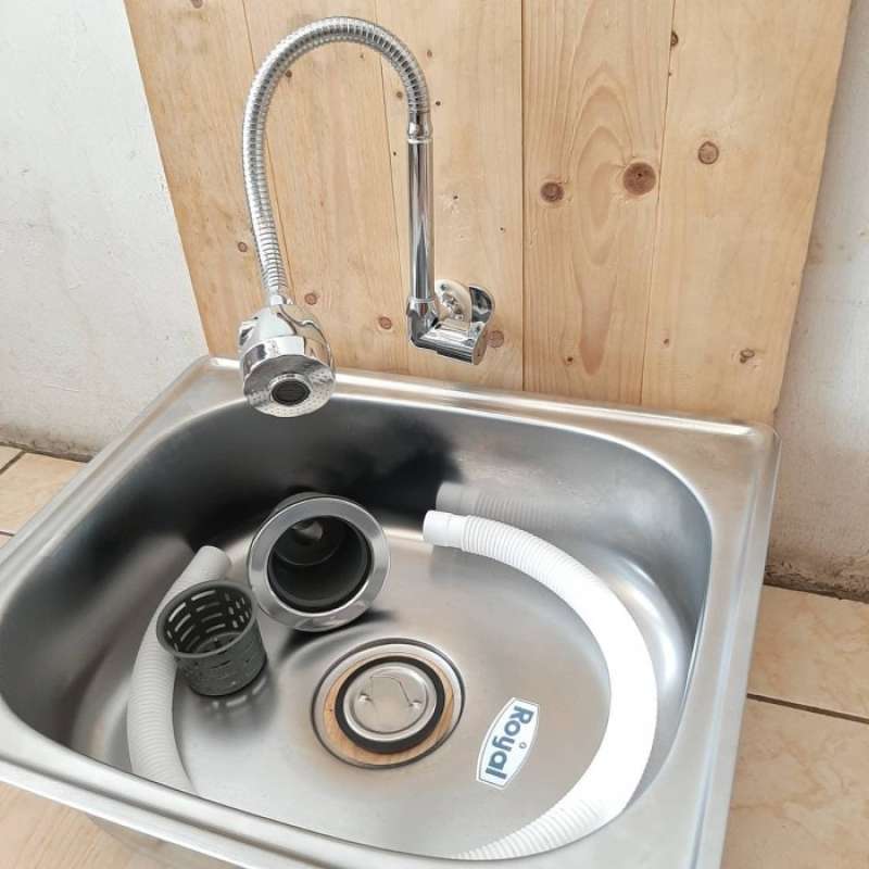 Jual Kitchen Sink Royal SB 42 E Kran Fleksibel Tembok / Sink Royal 4840 ...