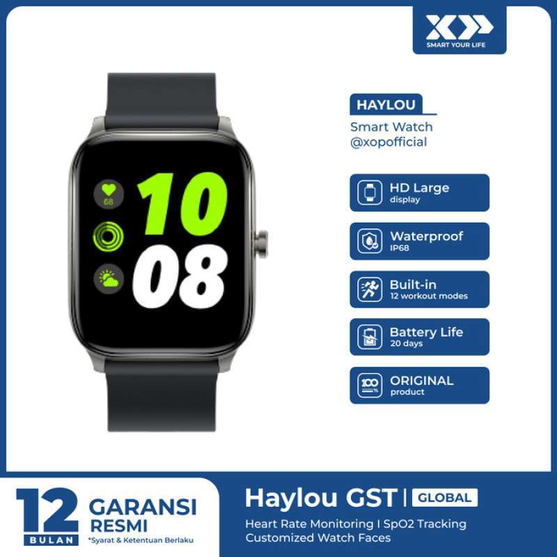 Jual Haylou Gst Ls09b Smartwatch Spo2 Heart Rate Monitoring Original Di ...