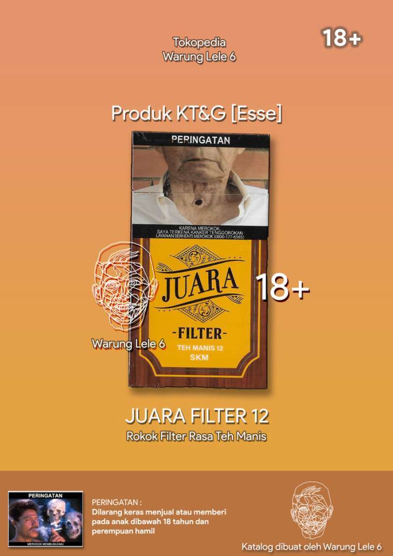 Jual Rokok Juara Filter Teh Manis 12 - Slof di Seller Anes Medika ...